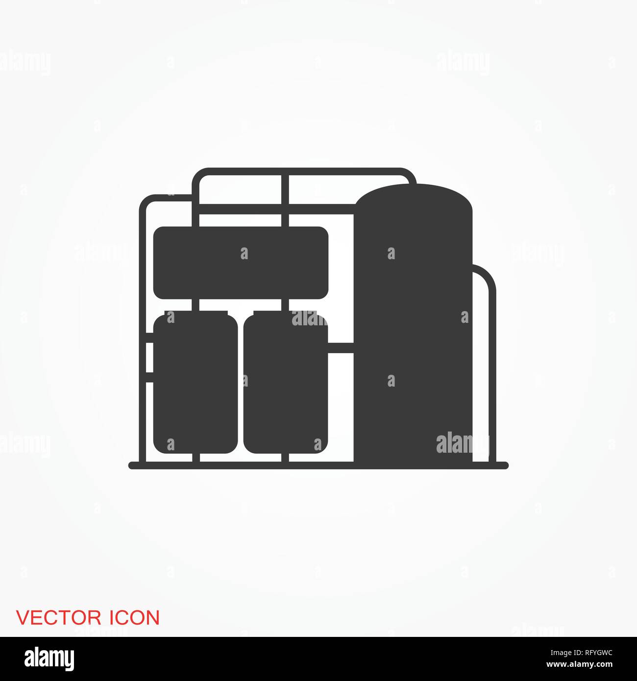 Oil storage tank icon logo, vector sign symbol for design Stock Vector ...