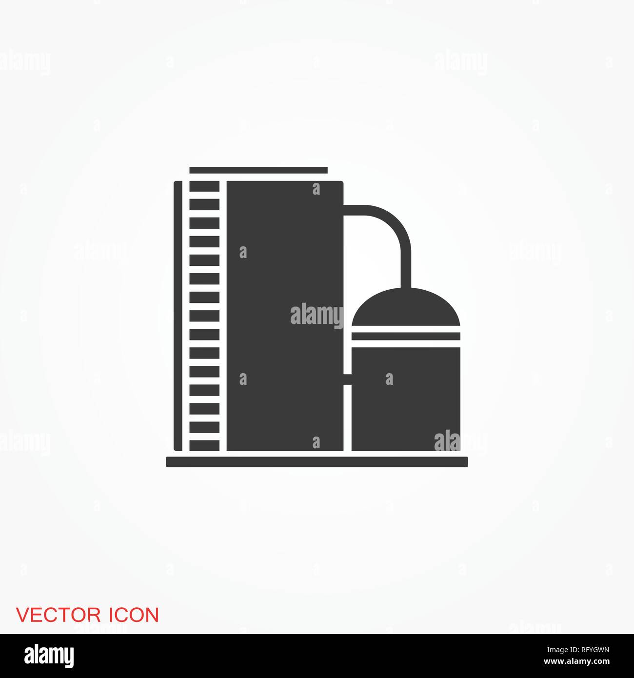 Oil storage tank icon logo, vector sign symbol for design Stock Vector ...