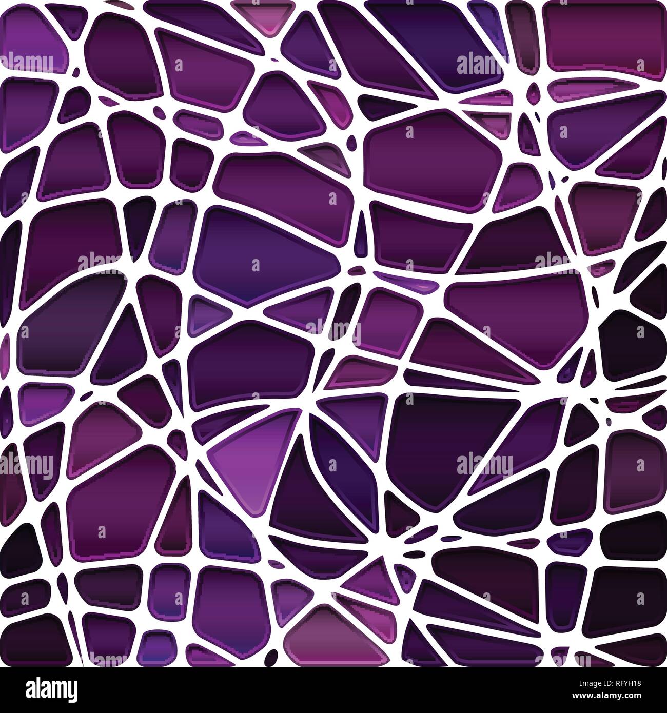 abstract vector stained-glass mosaic background - dark violet Stock ...