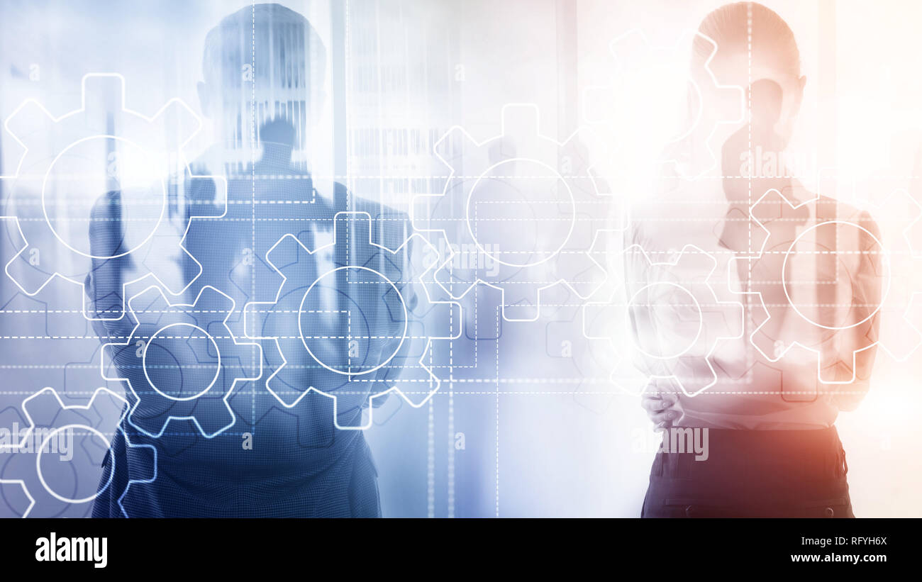 Gears mechanism, digital transformation, data integration and digital ...