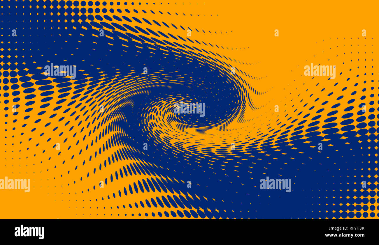 Abstract duotone background . Swirl wave halftone texture . Trendy ...