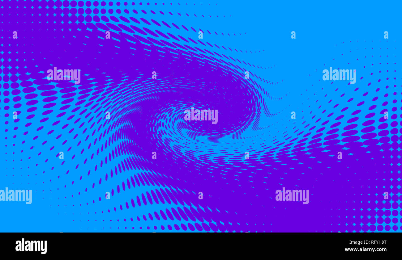 Abstract duotone background . Swirl wave halftone texture . Trendy ...
