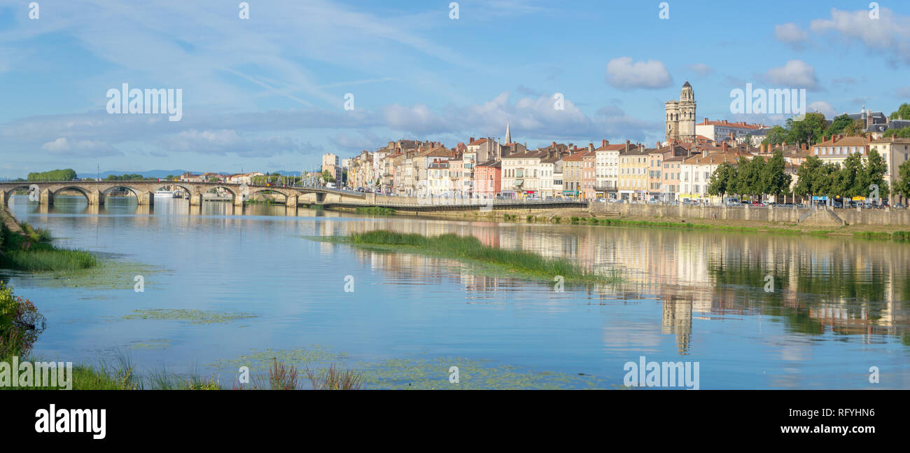 Cityscape of Macon, France Stock Photo - Alamy