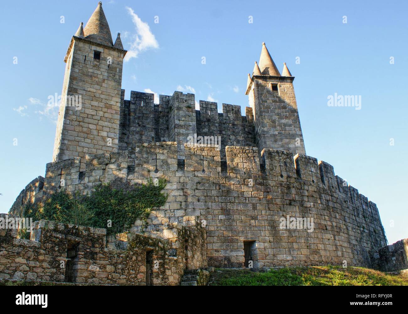 Santa Maria da Feira castle, Portugal Stock Photo - Alamy