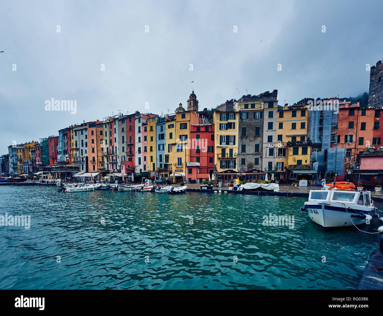 Colorful houses of Porto Venere, Italy Stock Photo - Alamy