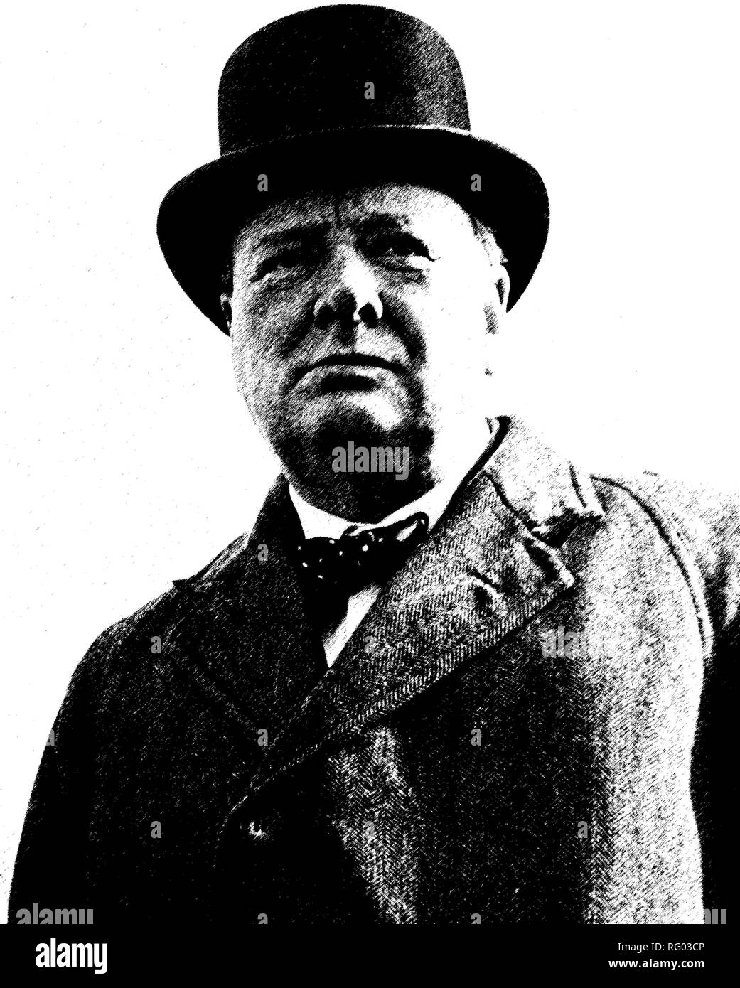 Illustration of sir winston churchill hi-res stock photography and ...