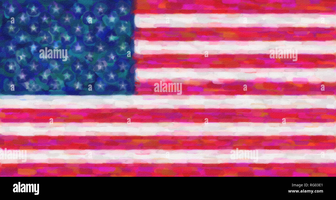 Us flag vector hi-res stock photography and images - Alamy