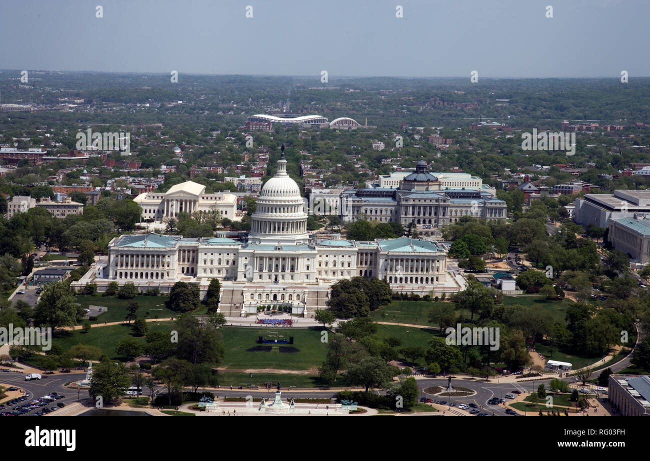 Washington us capitol hill aerial hi-res stock photography and images ...