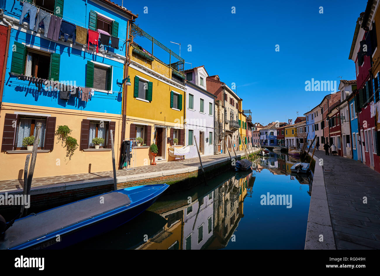 Colorful houses of Burano Island, Italy Stock Photo - Alamy