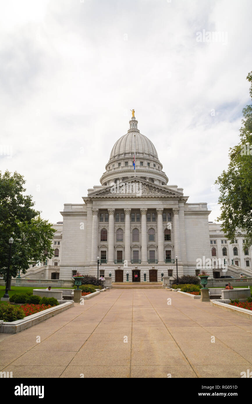 Wisconsin State Capitol building. Madison, Wisconsin, USA Stock Photo ...