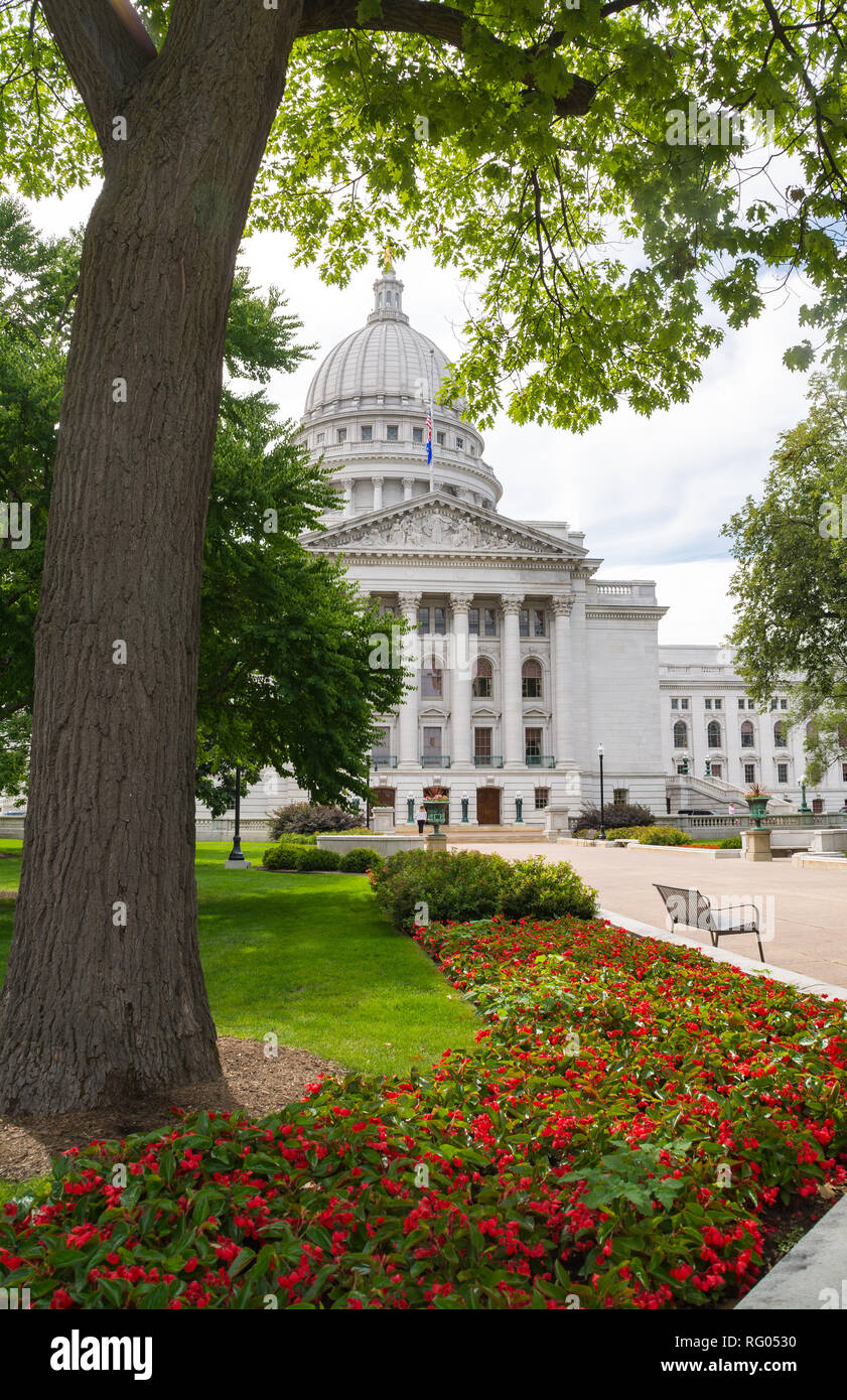 Wisconsin State Capitol building. Madison, Wisconsin, USA Stock Photo ...