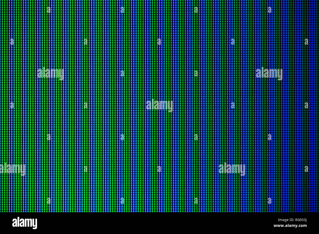 LED lights from computer monitor screen display panel for graphic ...