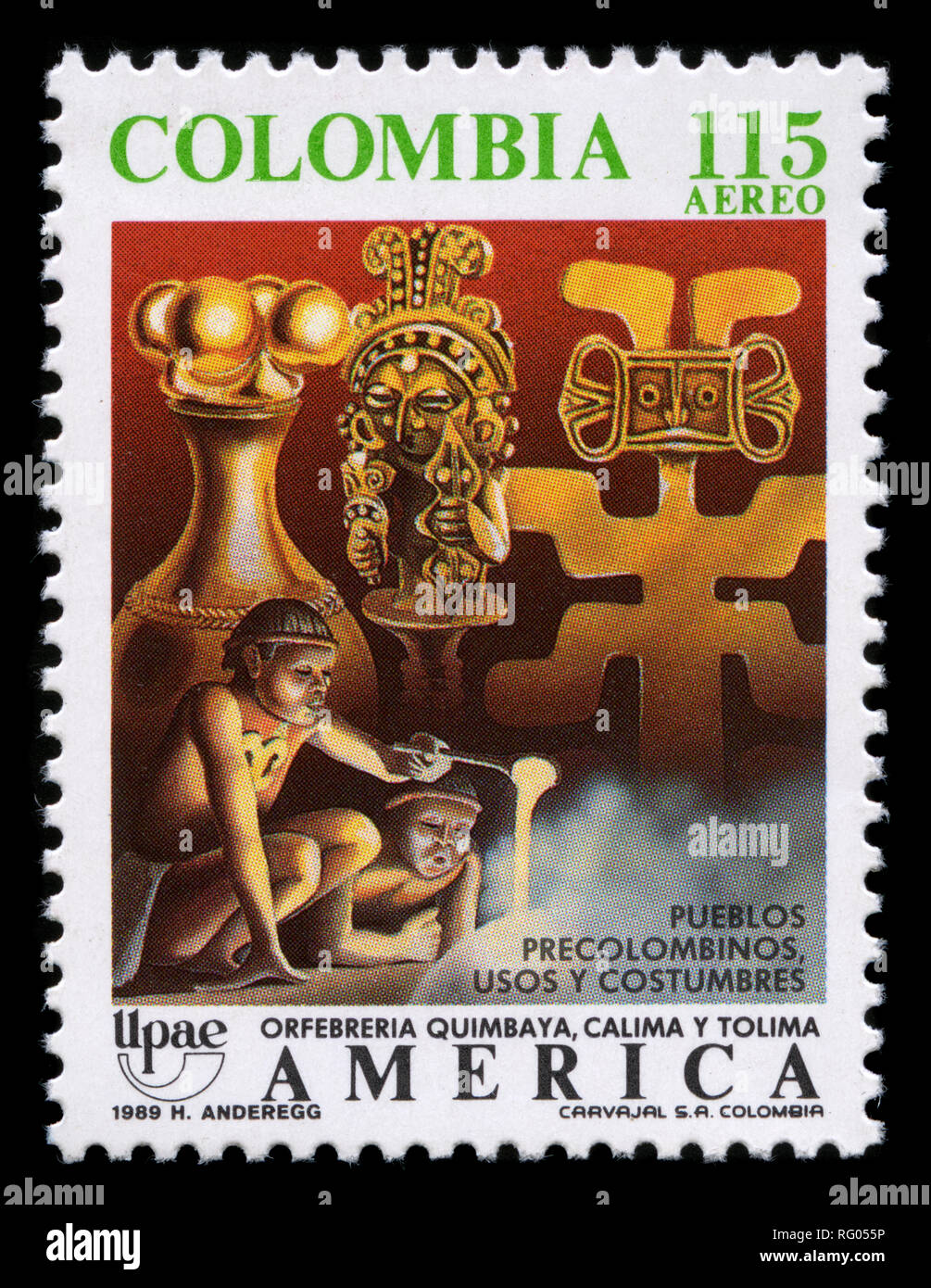 Postage stamp from Colombia in the America Issue: Arts and Traditions ...