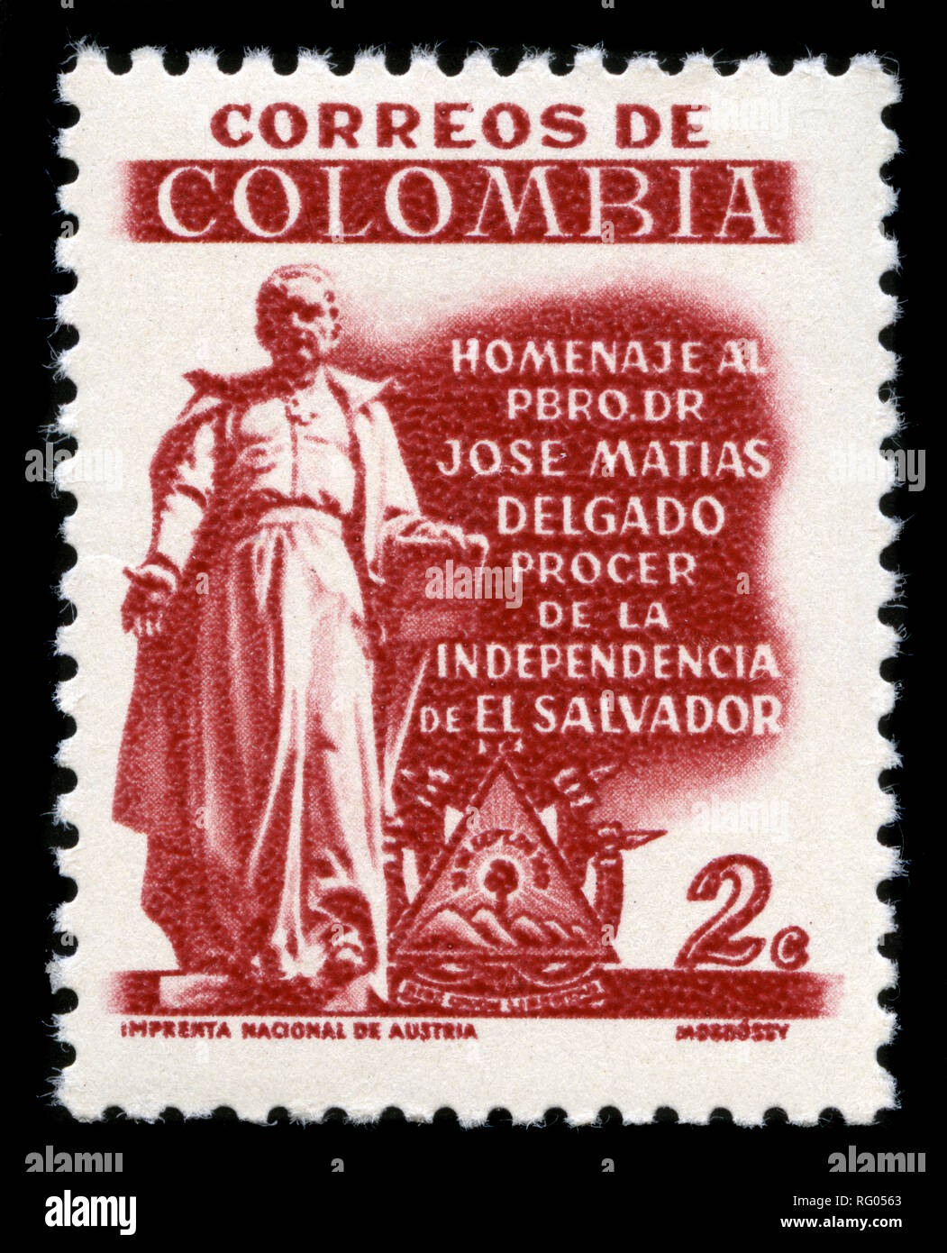 Colombia postage stamp hi-res stock photography and images - Alamy