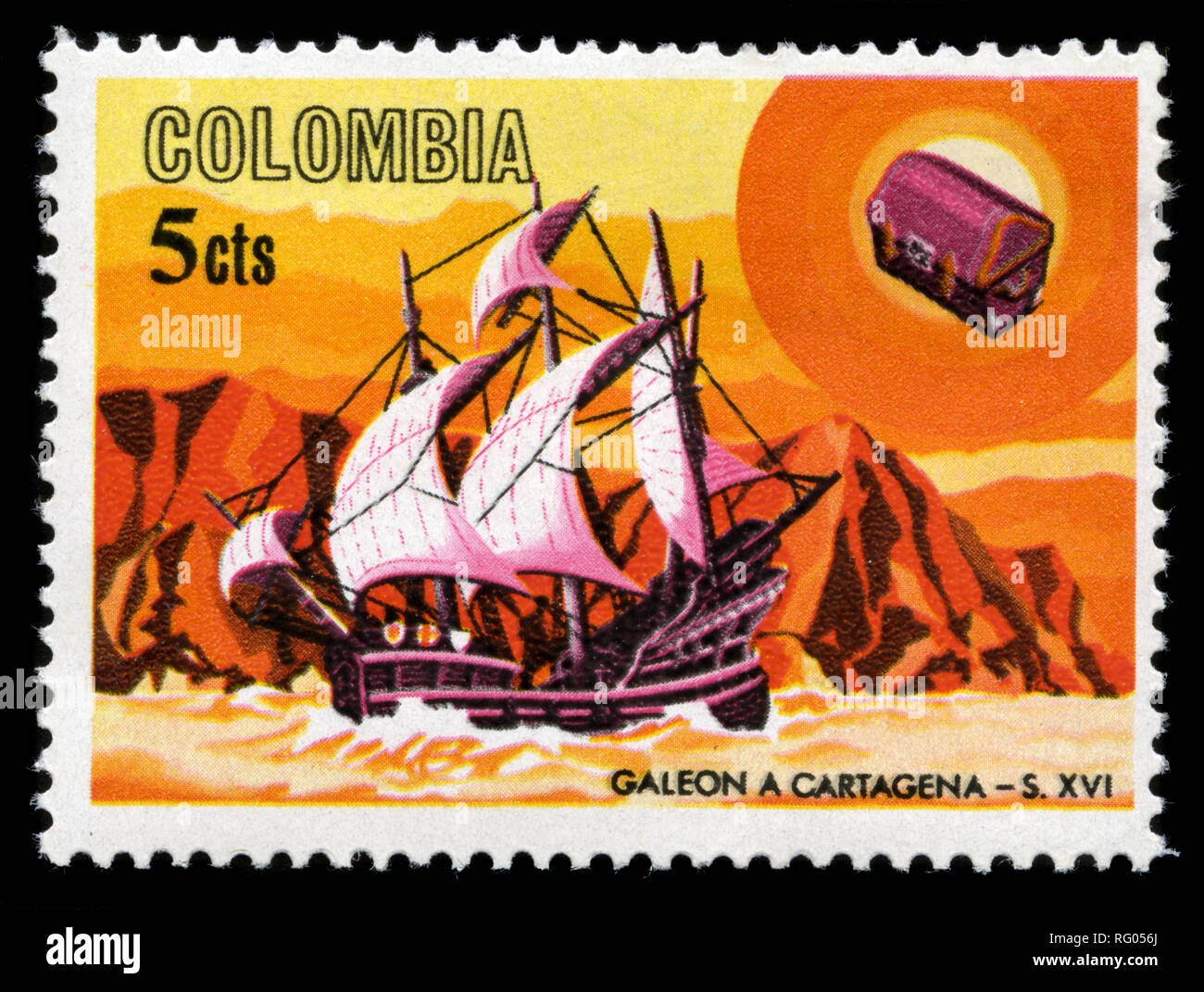 Colombia Postage Stamp High Resolution Stock Photography and Images - Alamy