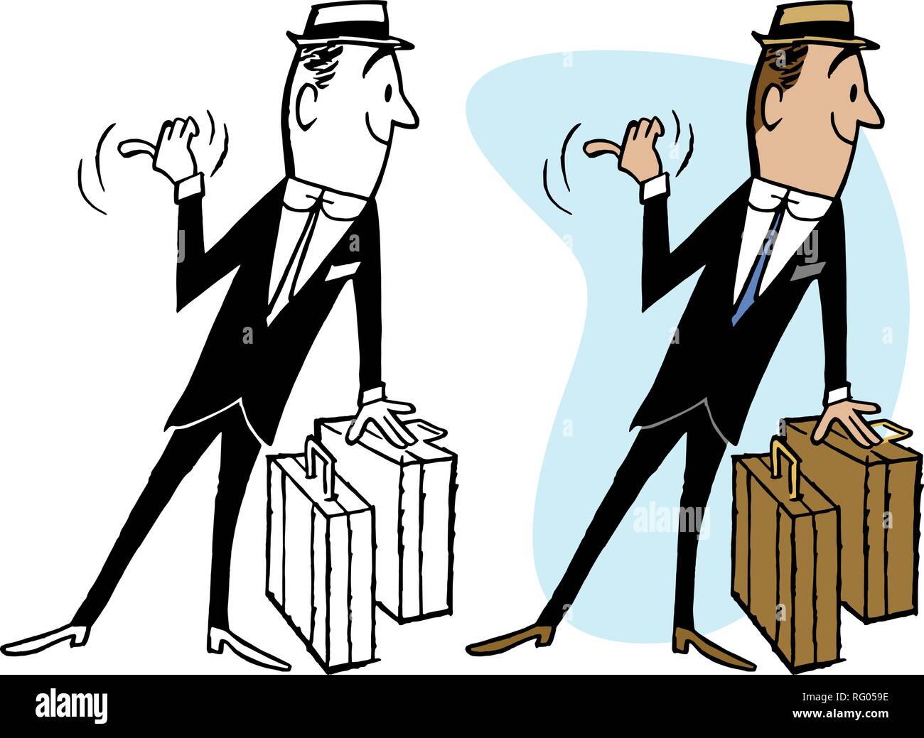 Hitch ride Stock Vector Images - Alamy