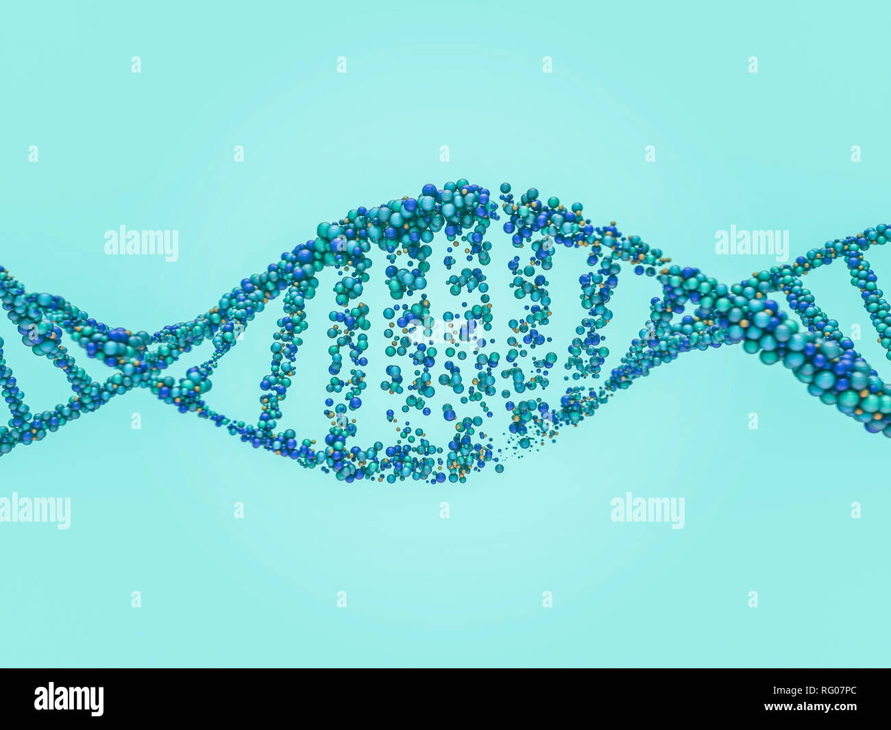 DNA chain. Abstract scientific background. Beautiful illustraion ...