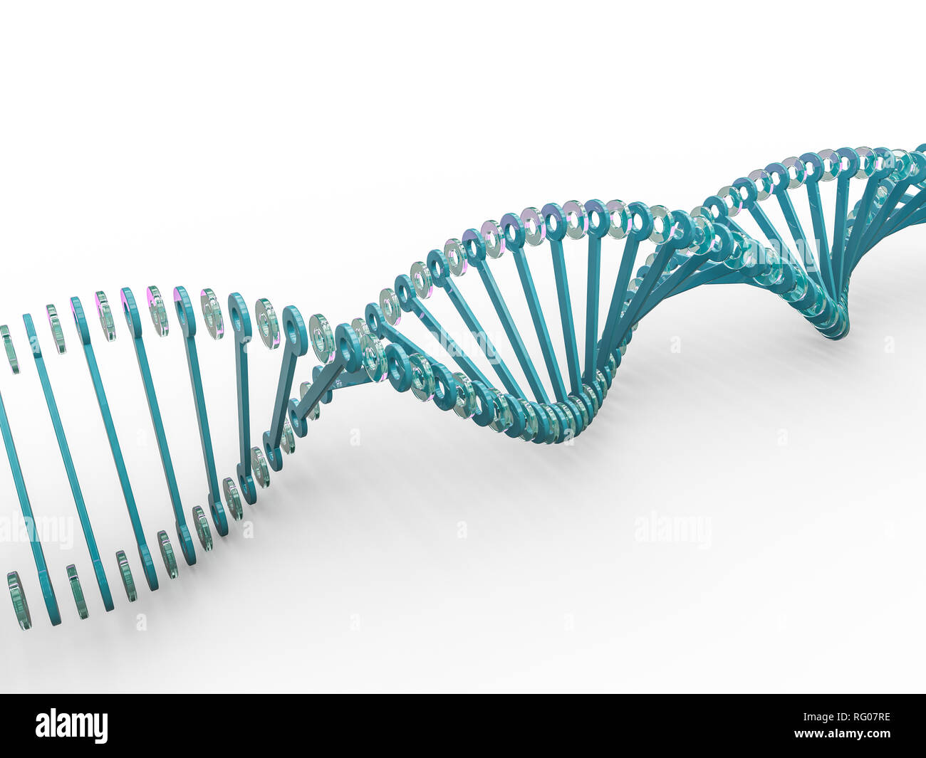 DNA chain. Abstract scientific background. Beautiful illustraion ...
