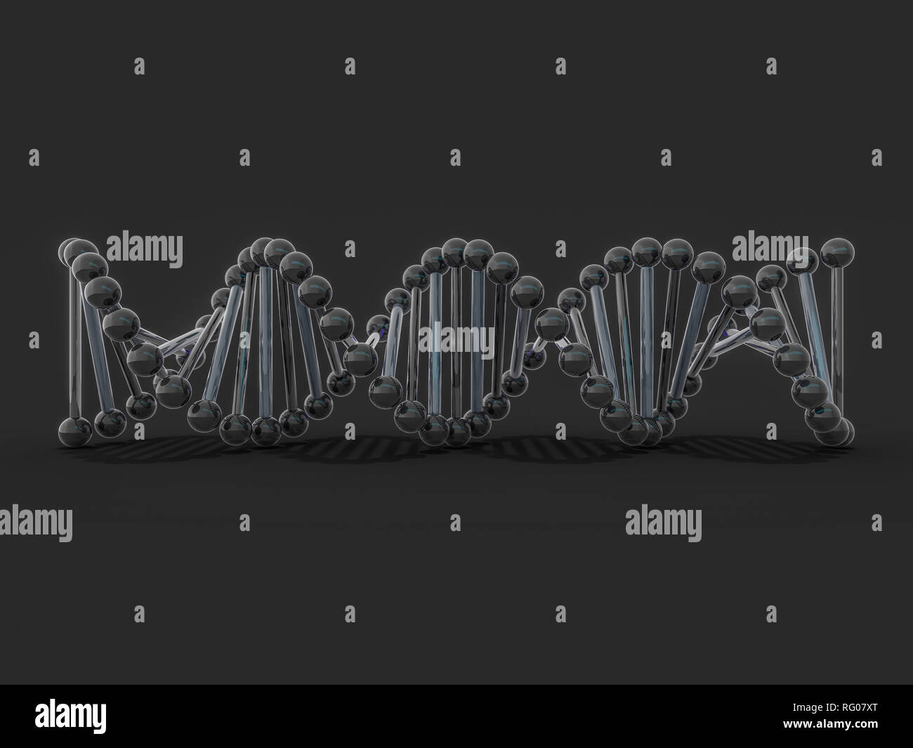 DNA chain. Abstract scientific background. Beautiful illustraion ...