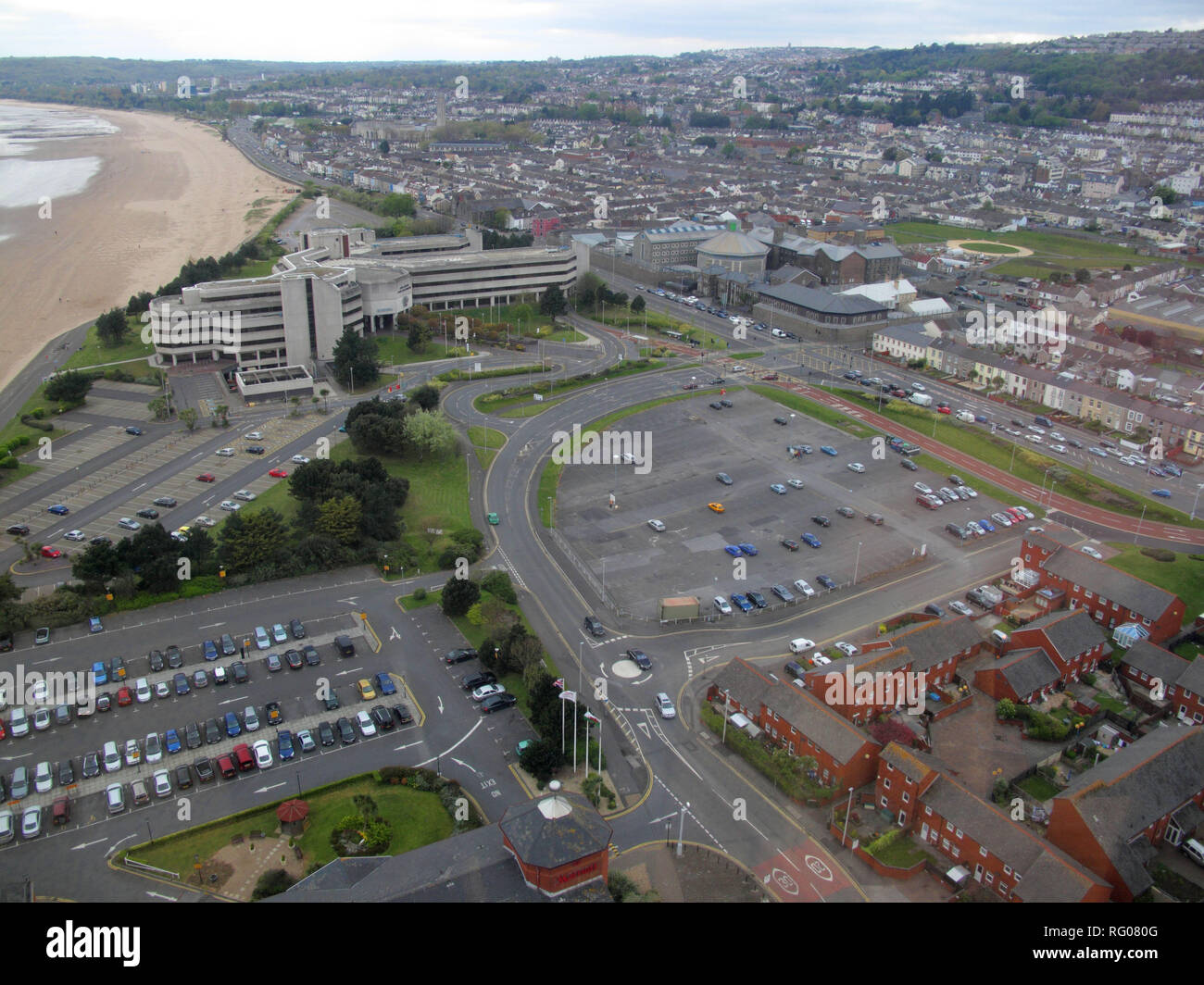 Swansea city aerial hi-res stock photography and images - Alamy