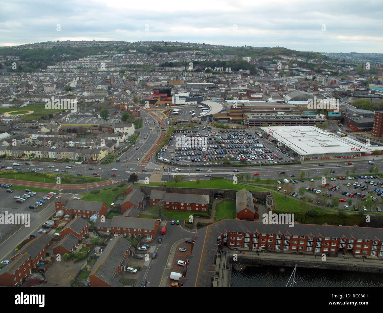 Swansea wales aerial hi-res stock photography and images - Alamy