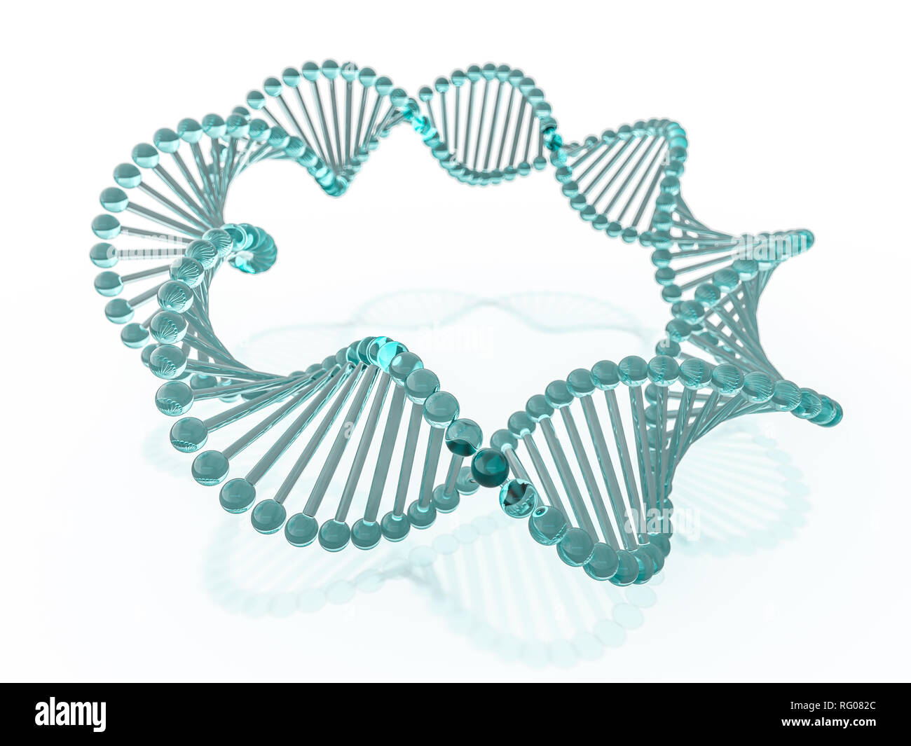 DNA chain. Abstract scientific background. Beautiful illustraion ...