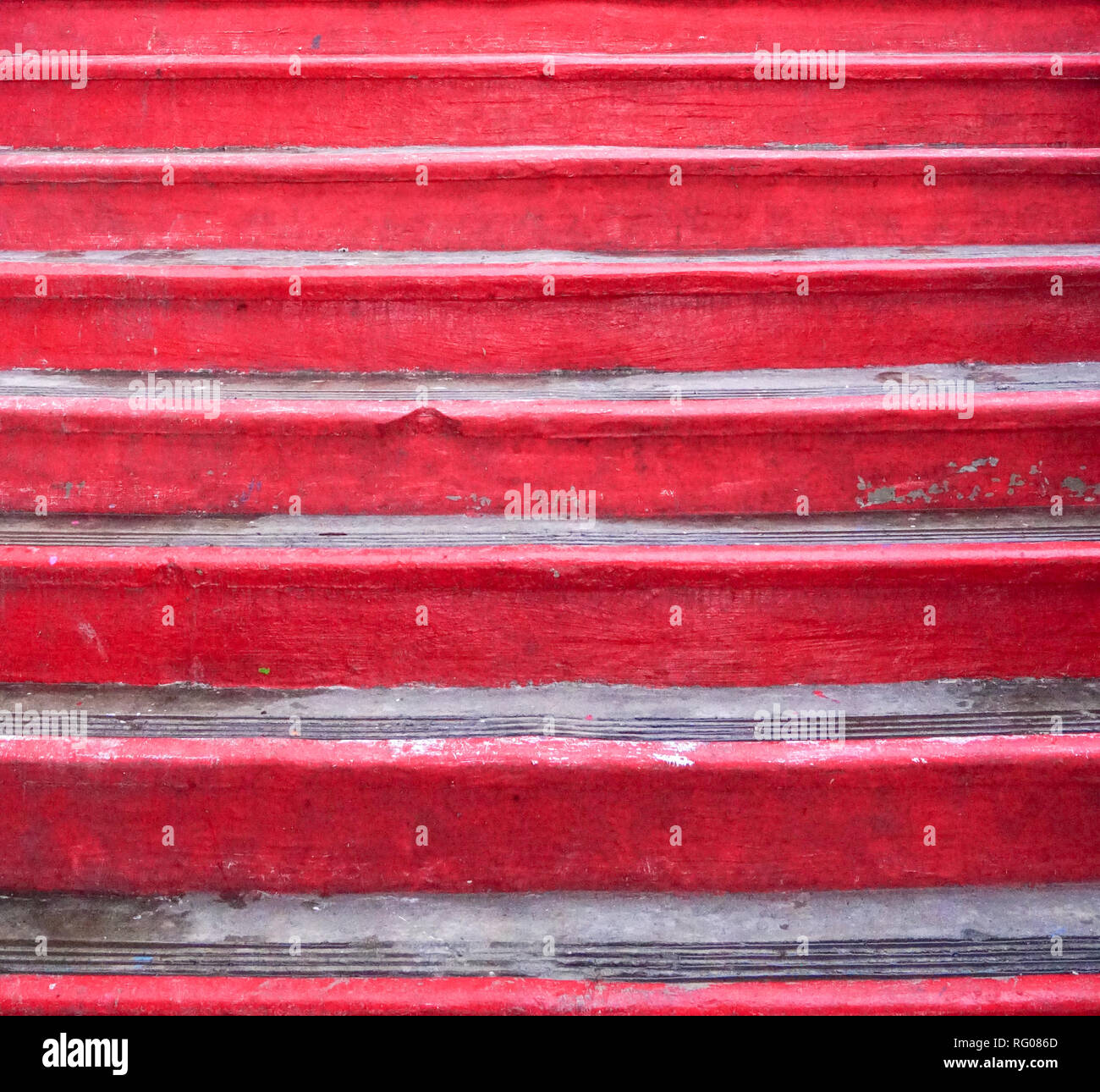 Steps background in red for text Stock Photo - Alamy