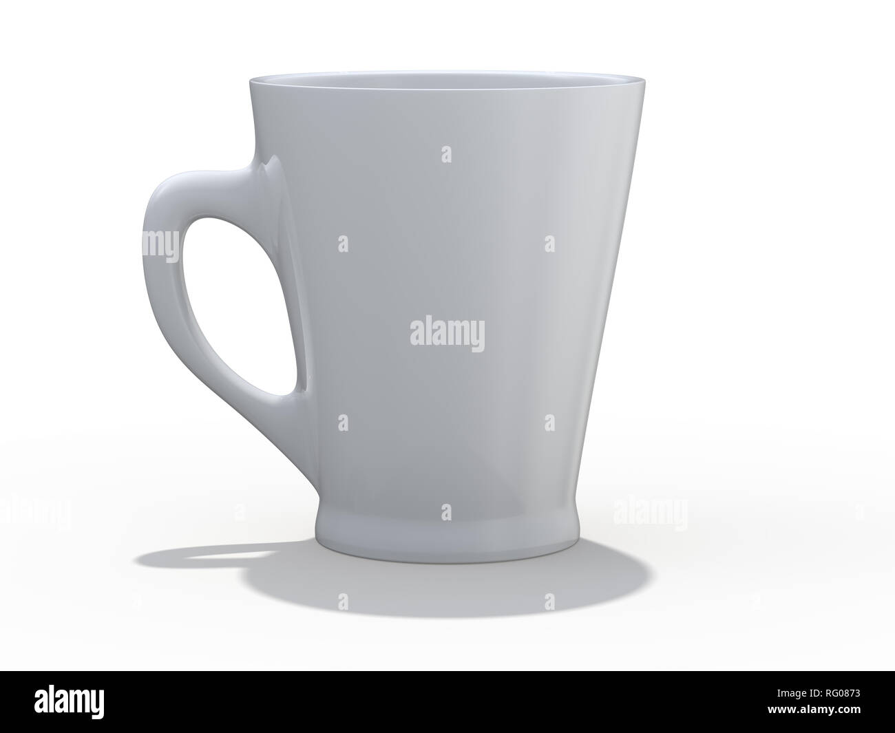 Mug Mockup standing on the surface. 3D rendering Stock Photo - Alamy