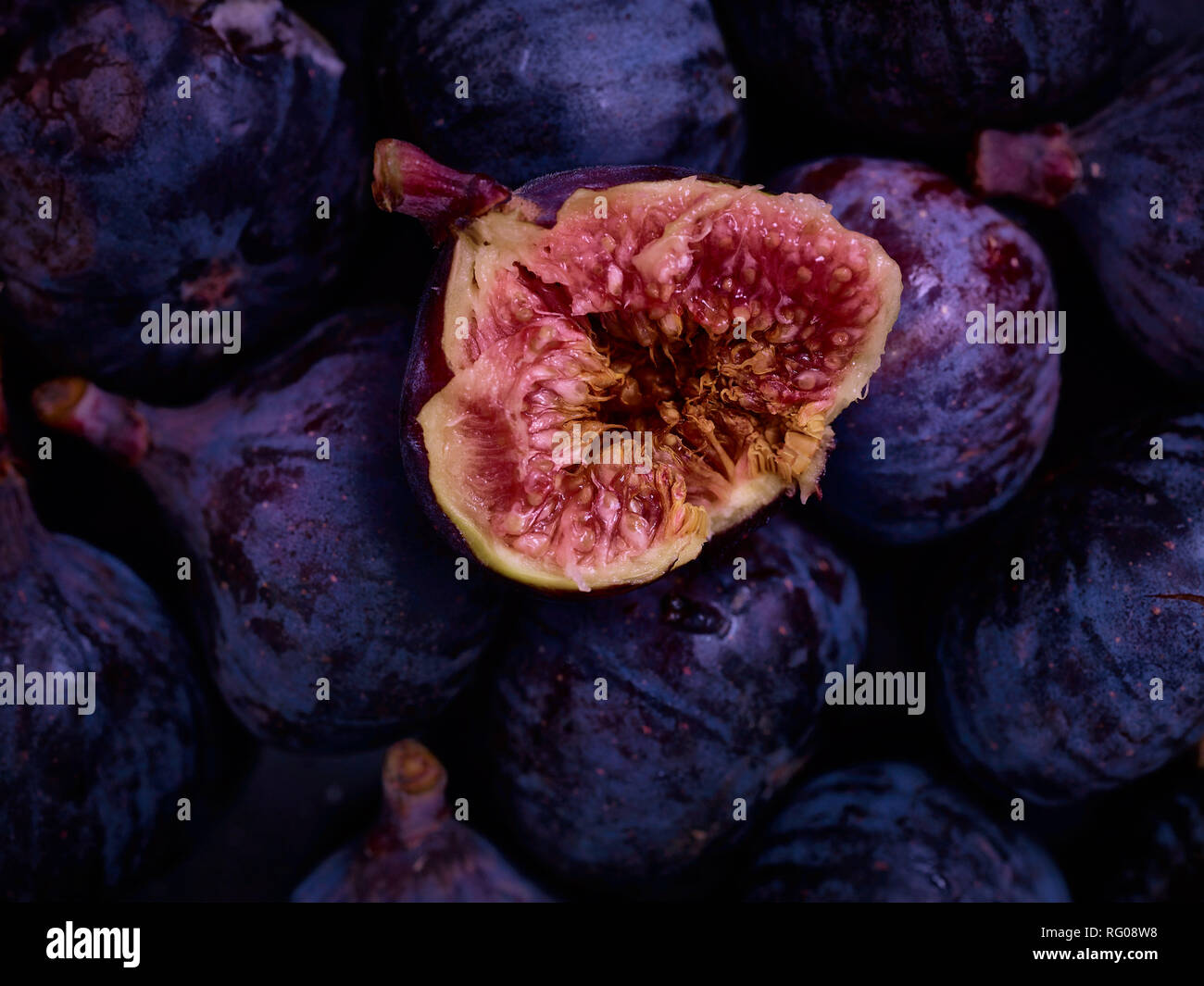 Colourful figs, Fresh fruit food photograph Stock Photo - Alamy