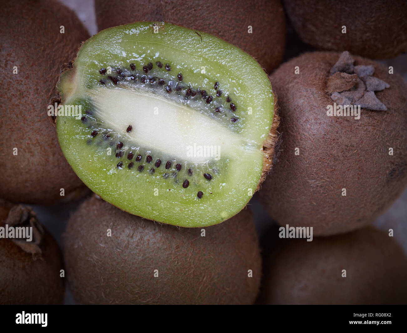 Kiwi-fruit food still-life photograph Stock Photo - Alamy