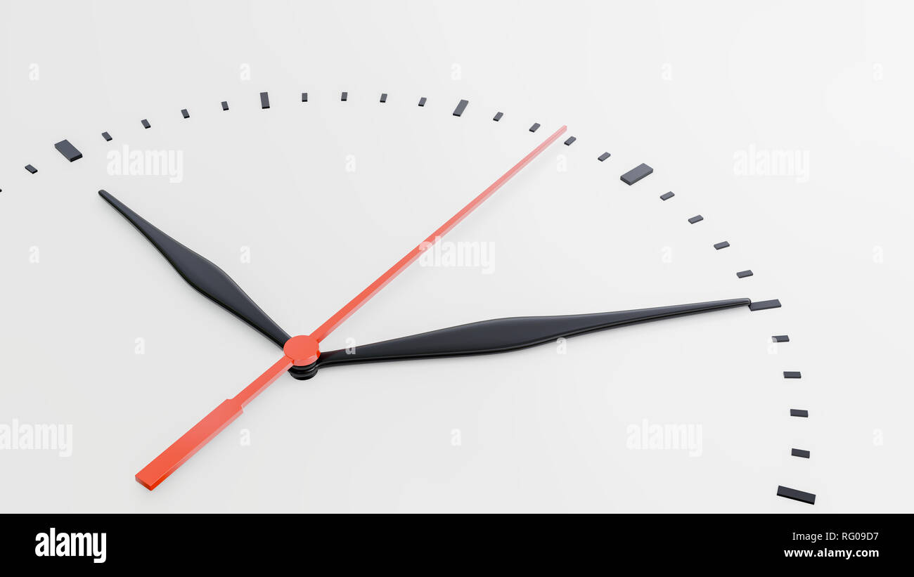 Clock face. Isolated on white background Stock Photo - Alamy