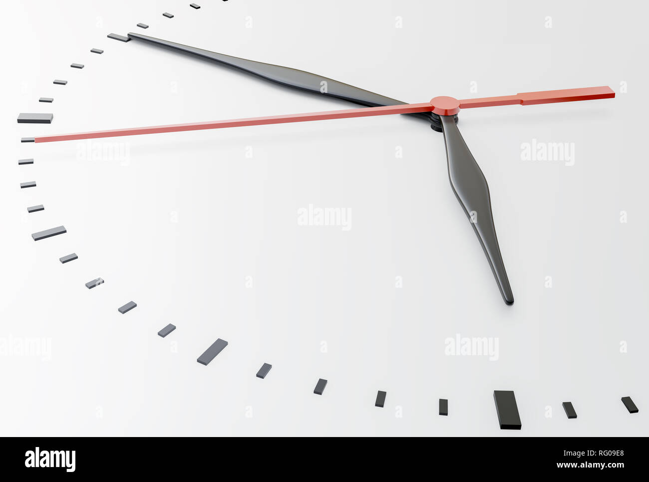 Clock face. Isolated on white background Stock Photo - Alamy