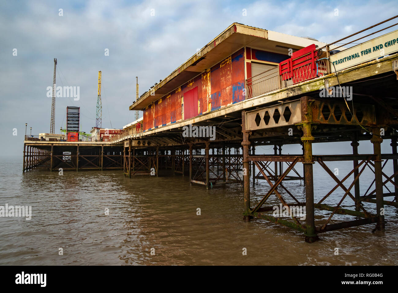The South Pier, Blackpool, Lancashire, England out of Season Stock ...