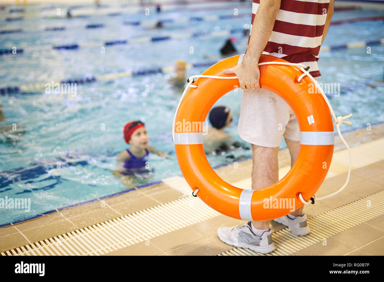 Swim trainer pool hi-res stock photography and images - Alamy
