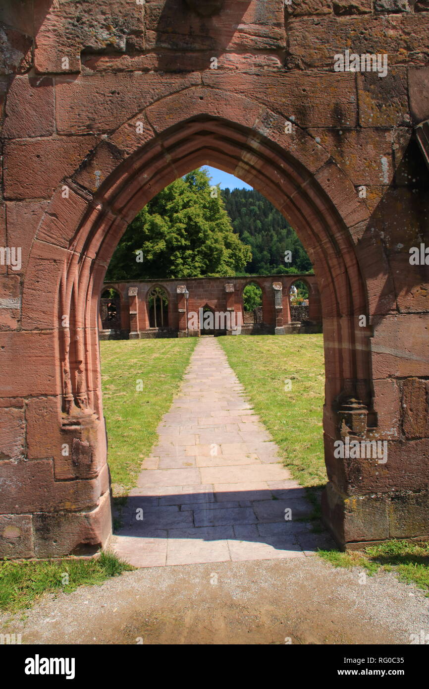 Ruins of benedictine monastery hi-res stock photography and images - Alamy
