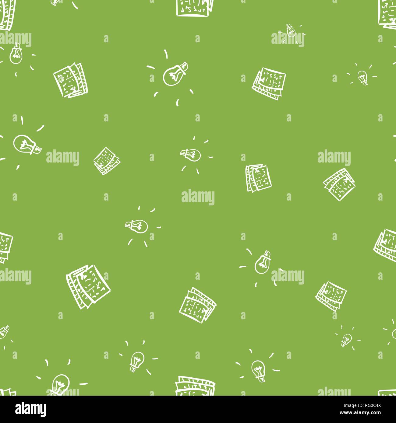 Brainstorming seamless pattern. Inspiration and the arrival of ideas ...