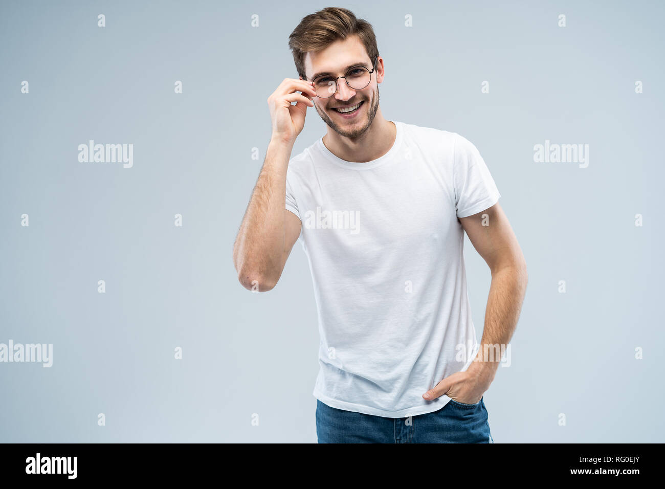 Guy beaming hi-res stock photography and images - Alamy