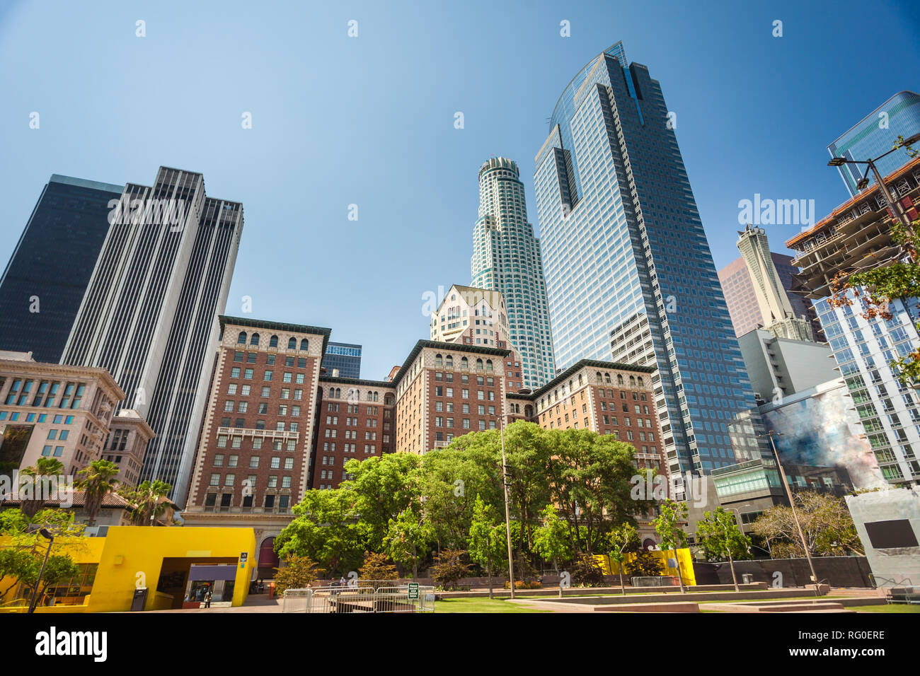 Pershing square in downtown of Los Angeles, California Stock Photo - Alamy