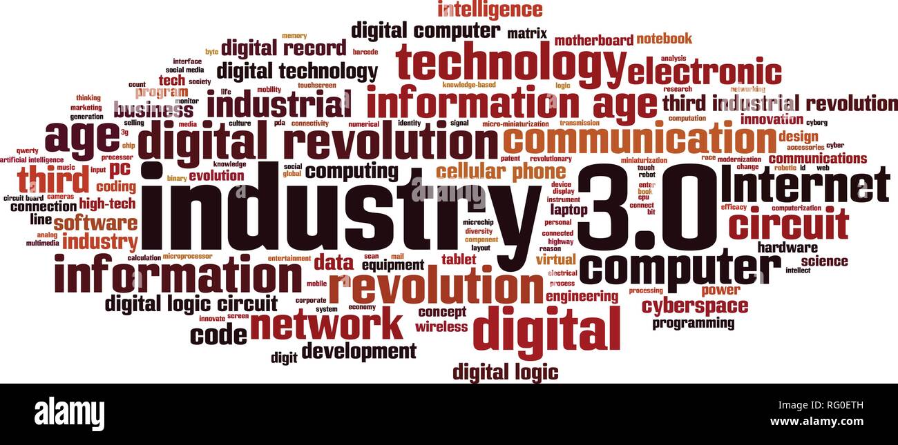 Industry 3.0 word cloud concept. Vector illustration Stock Vector Image ...