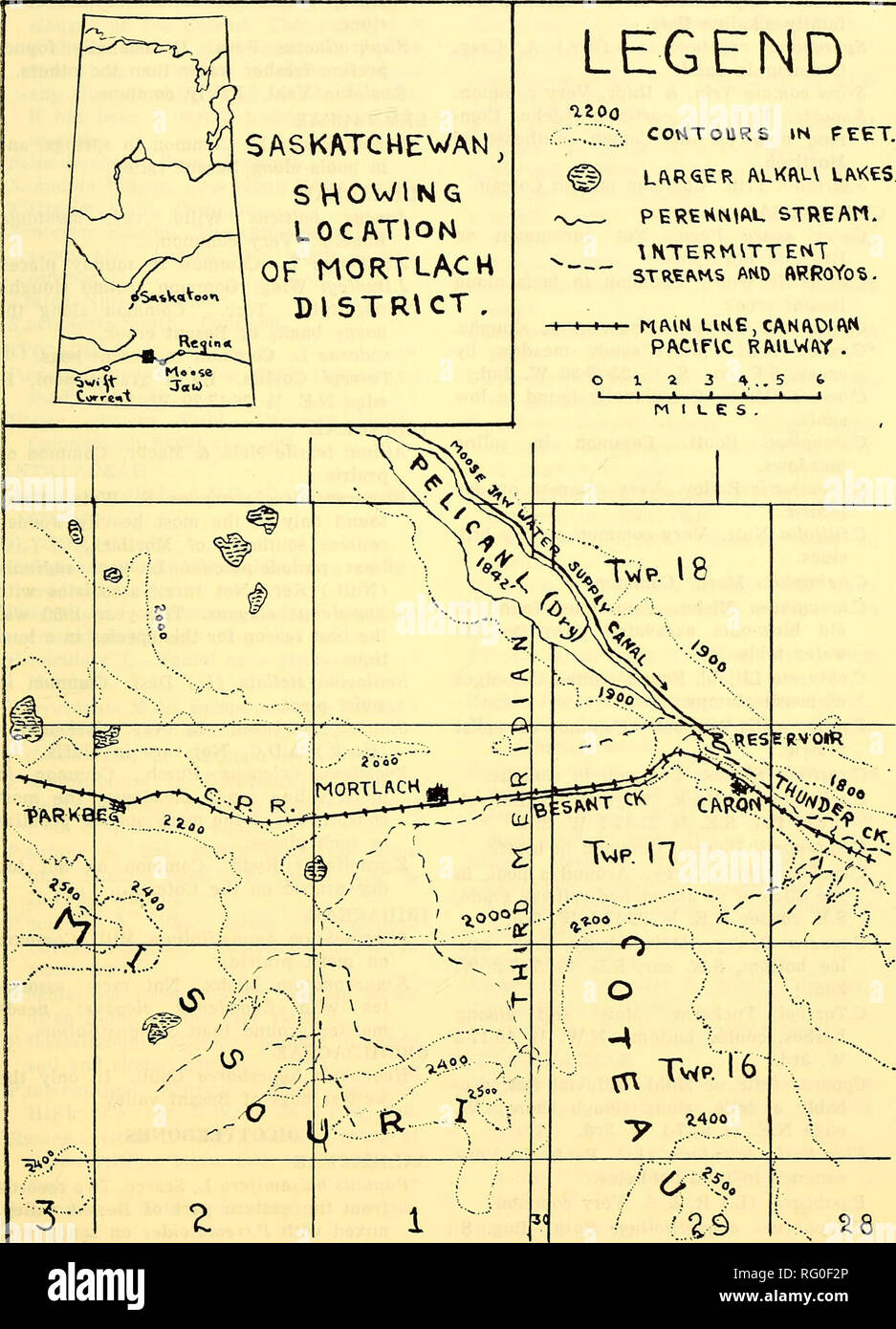 Mortlach map hi-res stock photography and images - Alamy