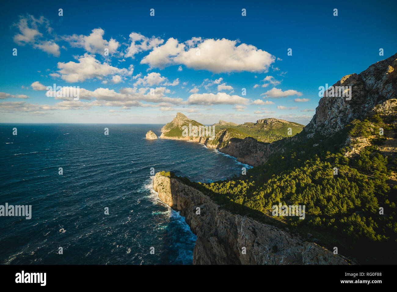Beautiful panoramic view of Mirador es Colomer, Formentor on Mallorca ...