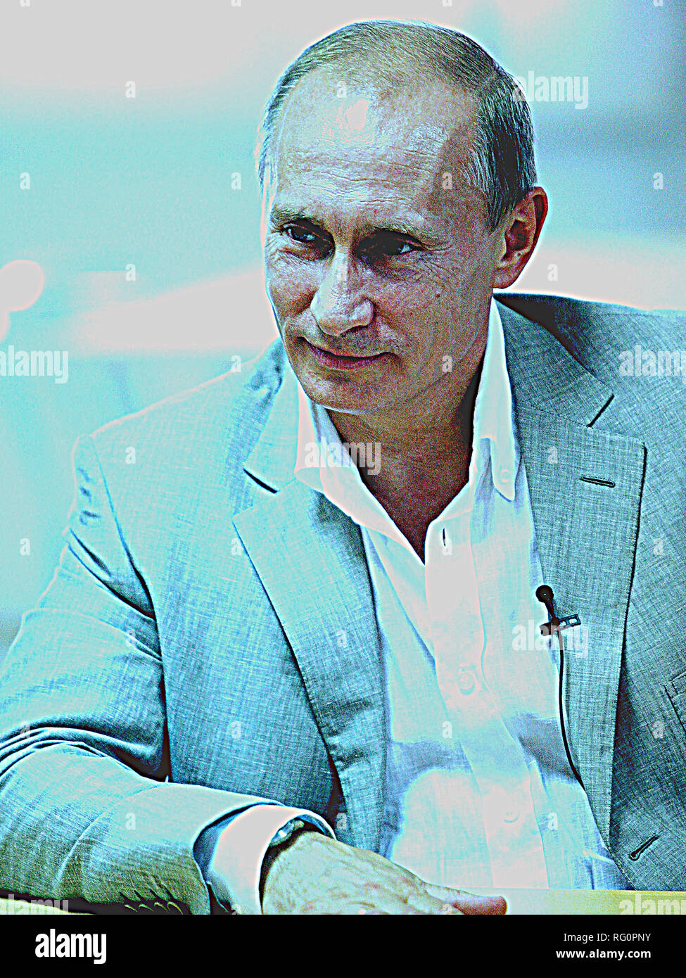Putin face poster hi-res stock photography and images - Alamy