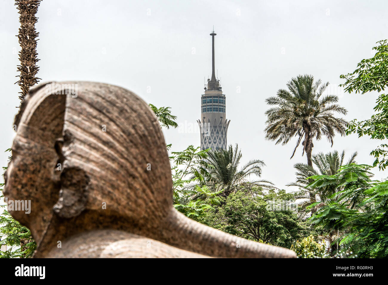 EGYPT Cairo Tower, 187 metres tall concrete tower inspired by the ...