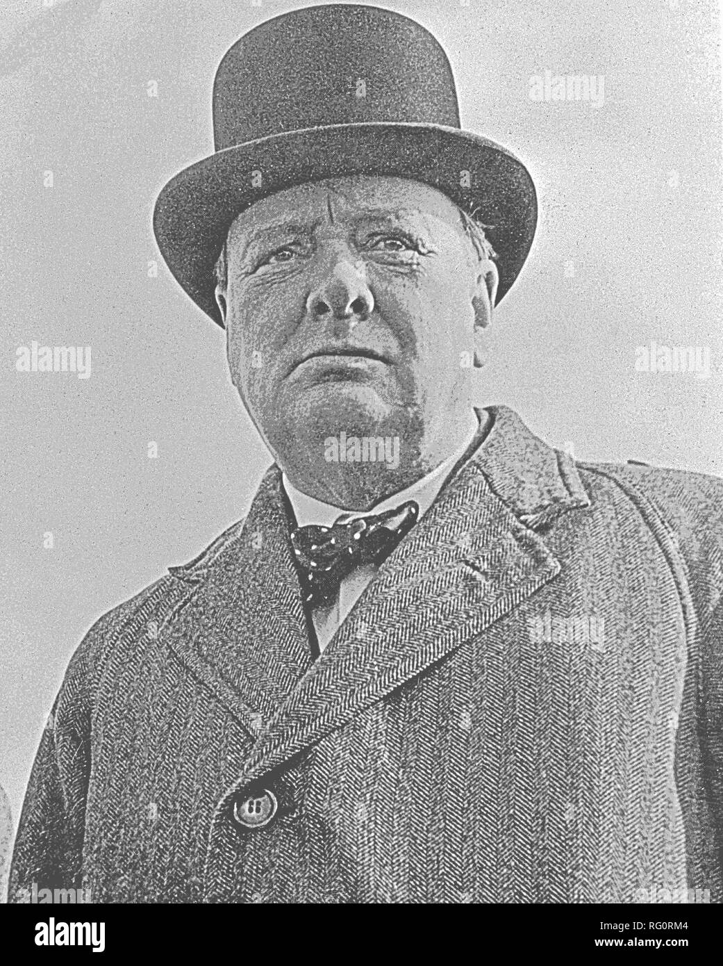 Sir winston churchill has Black and White Stock Photos & Images - Alamy