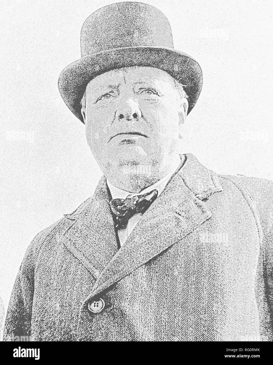 Sir winston churchill parliament square Black and White Stock Photos ...