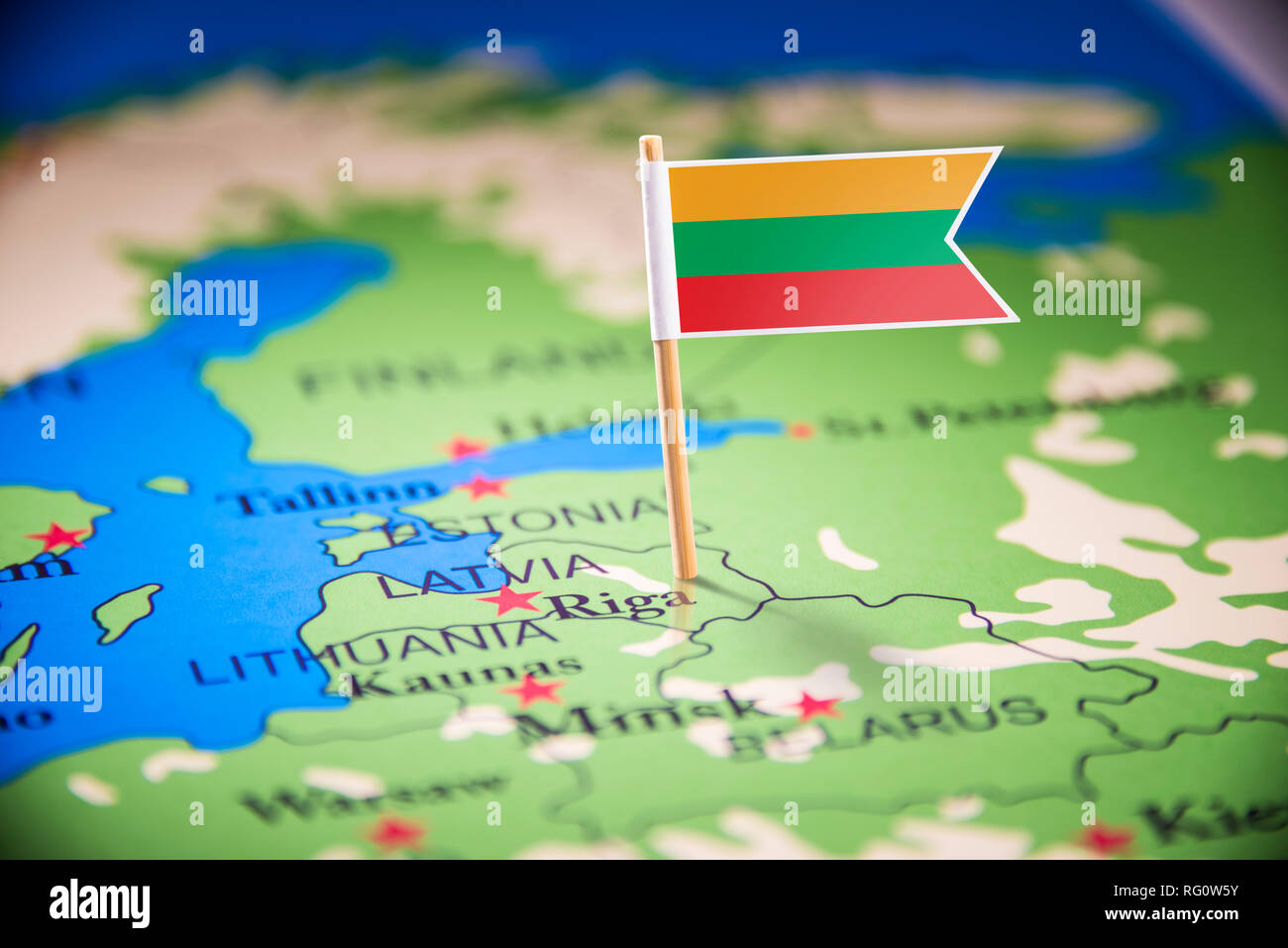 3d lithuania flag hi-res stock photography and images - Alamy