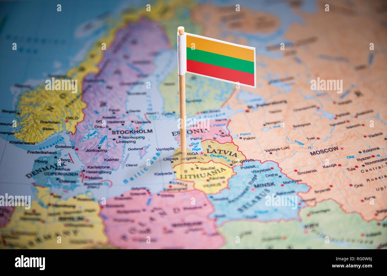3d lithuania flag hi-res stock photography and images - Alamy