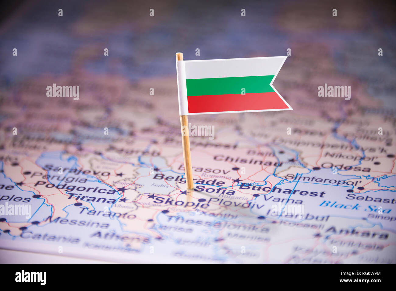National flag bulgaria close hi-res stock photography and images - Alamy