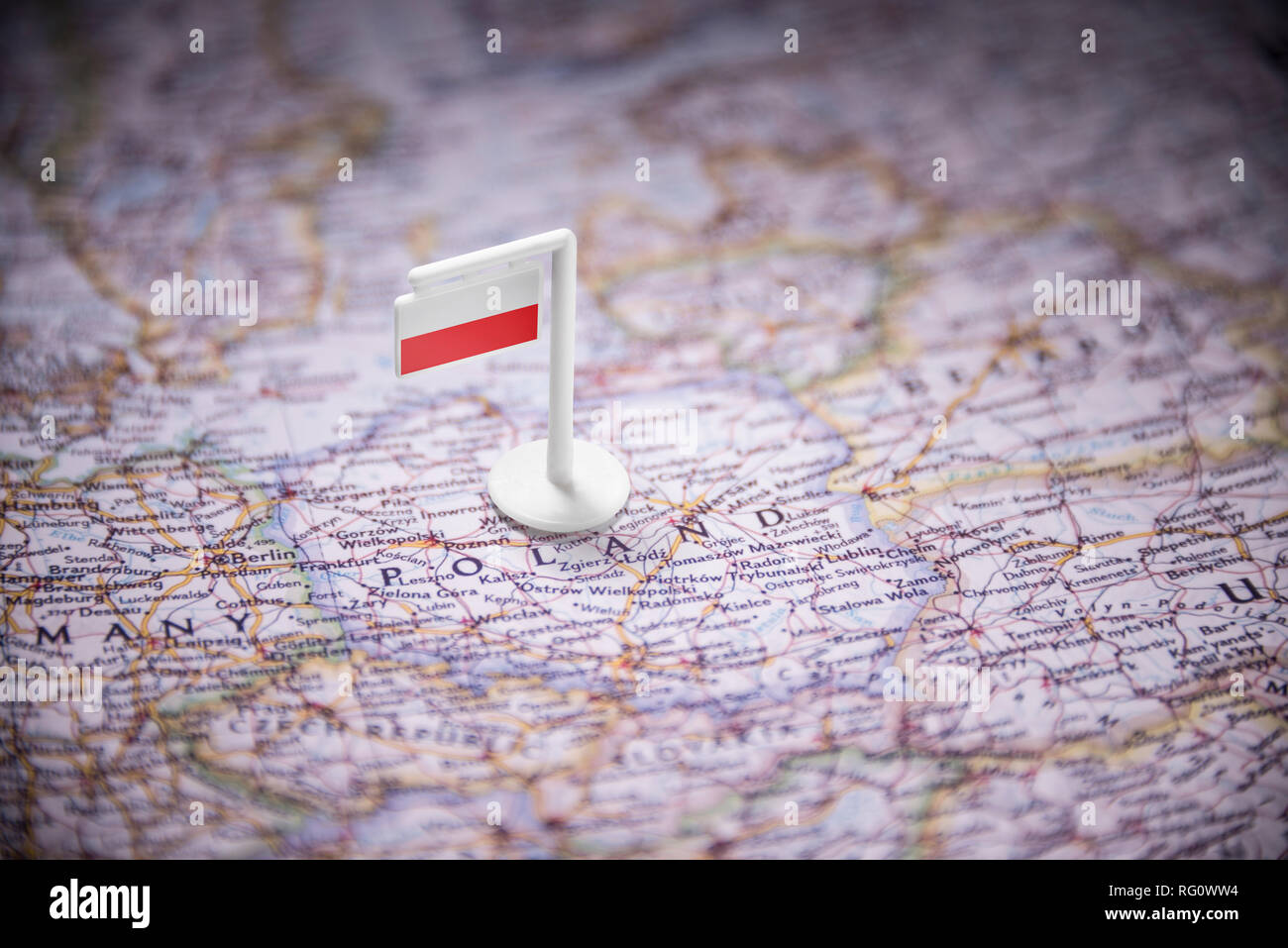 Map of polish flag hi-res stock photography and images - Alamy