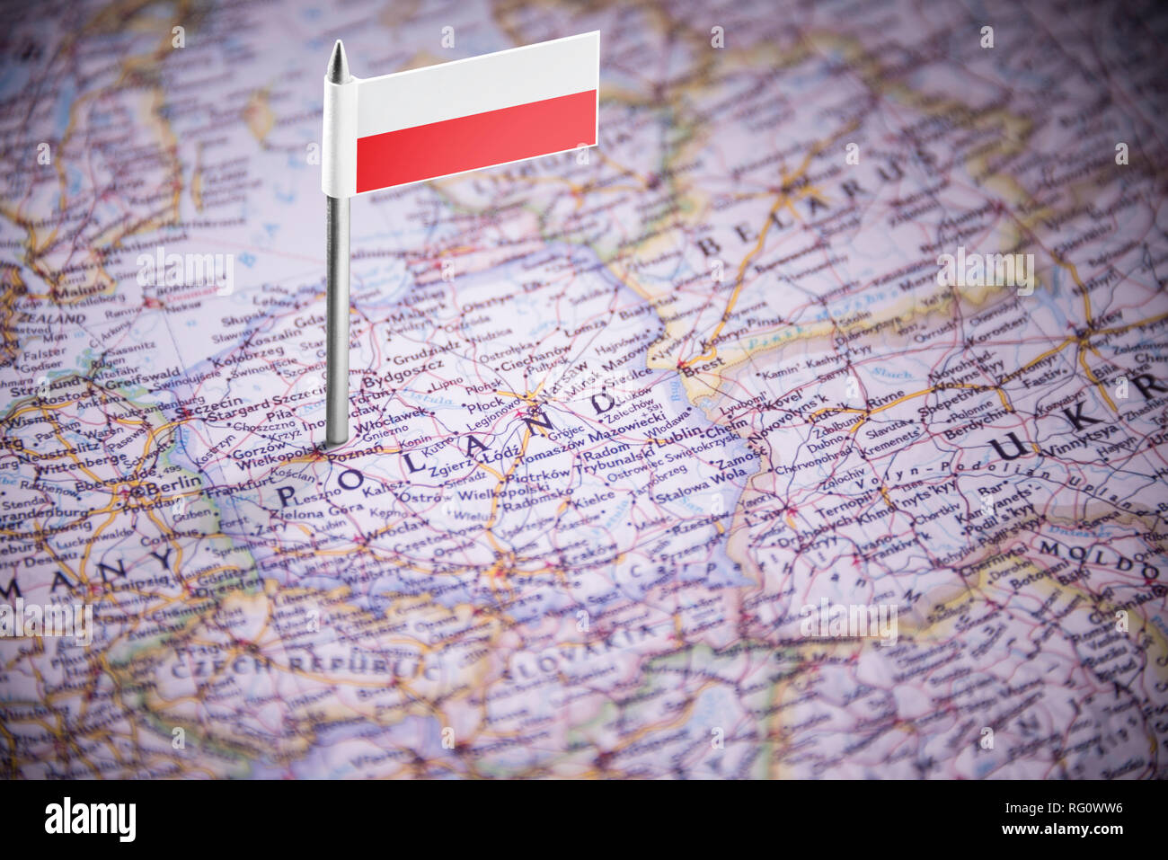 Poland map flag country nation hi-res stock photography and images - Alamy